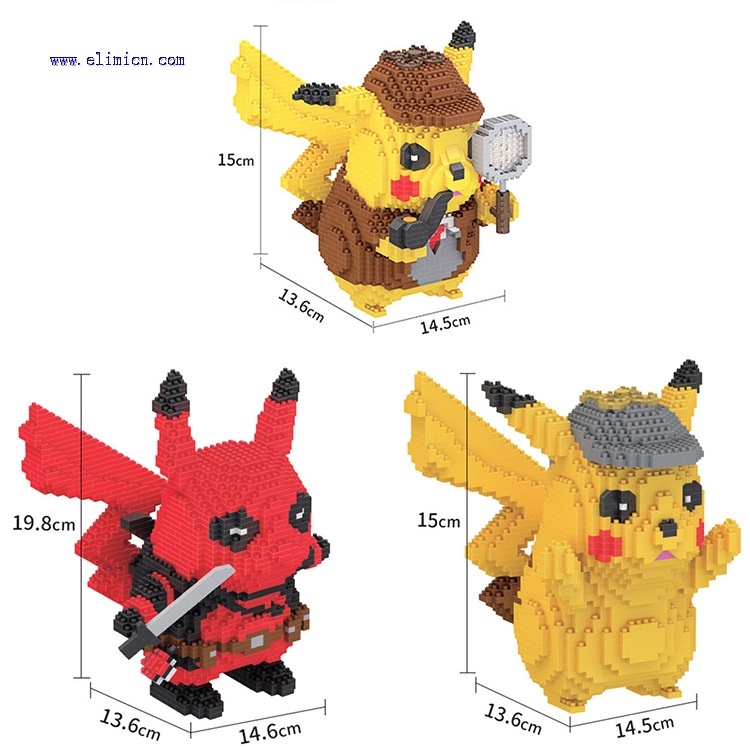 Pokemon Pikachu Mini Blocks lego buidling toy