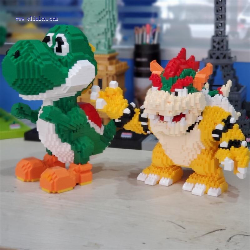 Yoshi and Bowser
