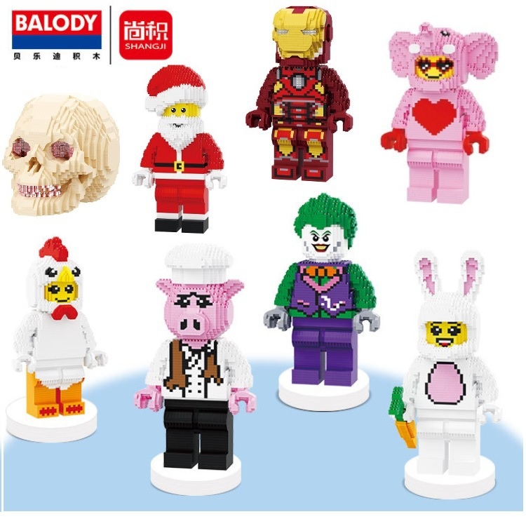 Balody Mini Blocks LEGO Figures Model DIY Building Toy cartoon Hero