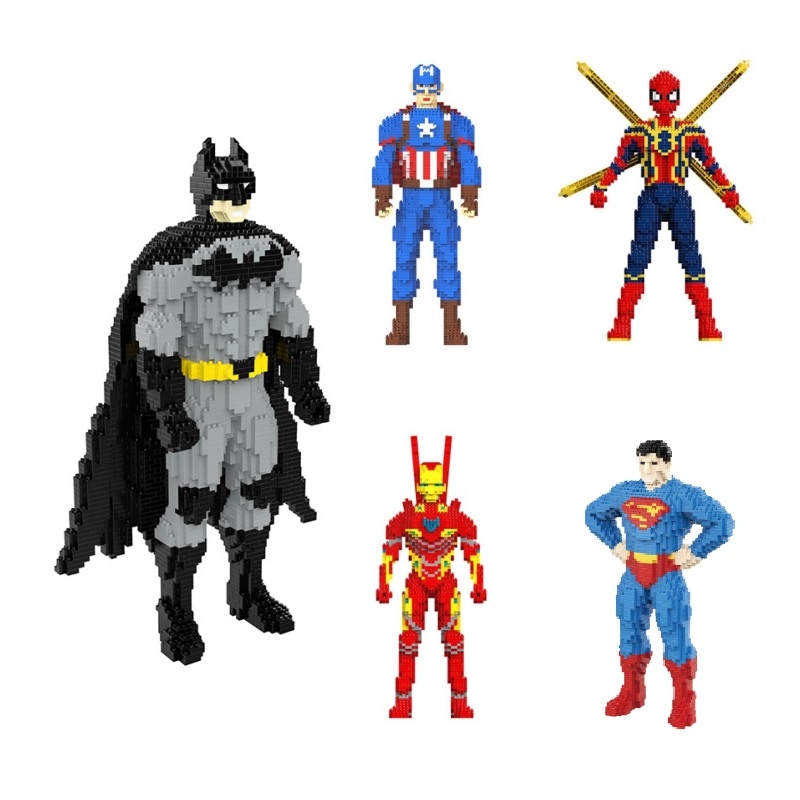 HC Mini Blocks Cartoon Hero Anime Collection DIY Marvel LEGO Building Toy