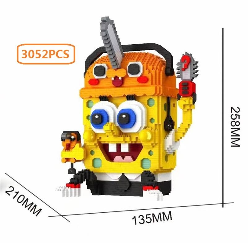 DM Mini Blocks Cartoon Spongebob Anime Collection LEGO Building Toy